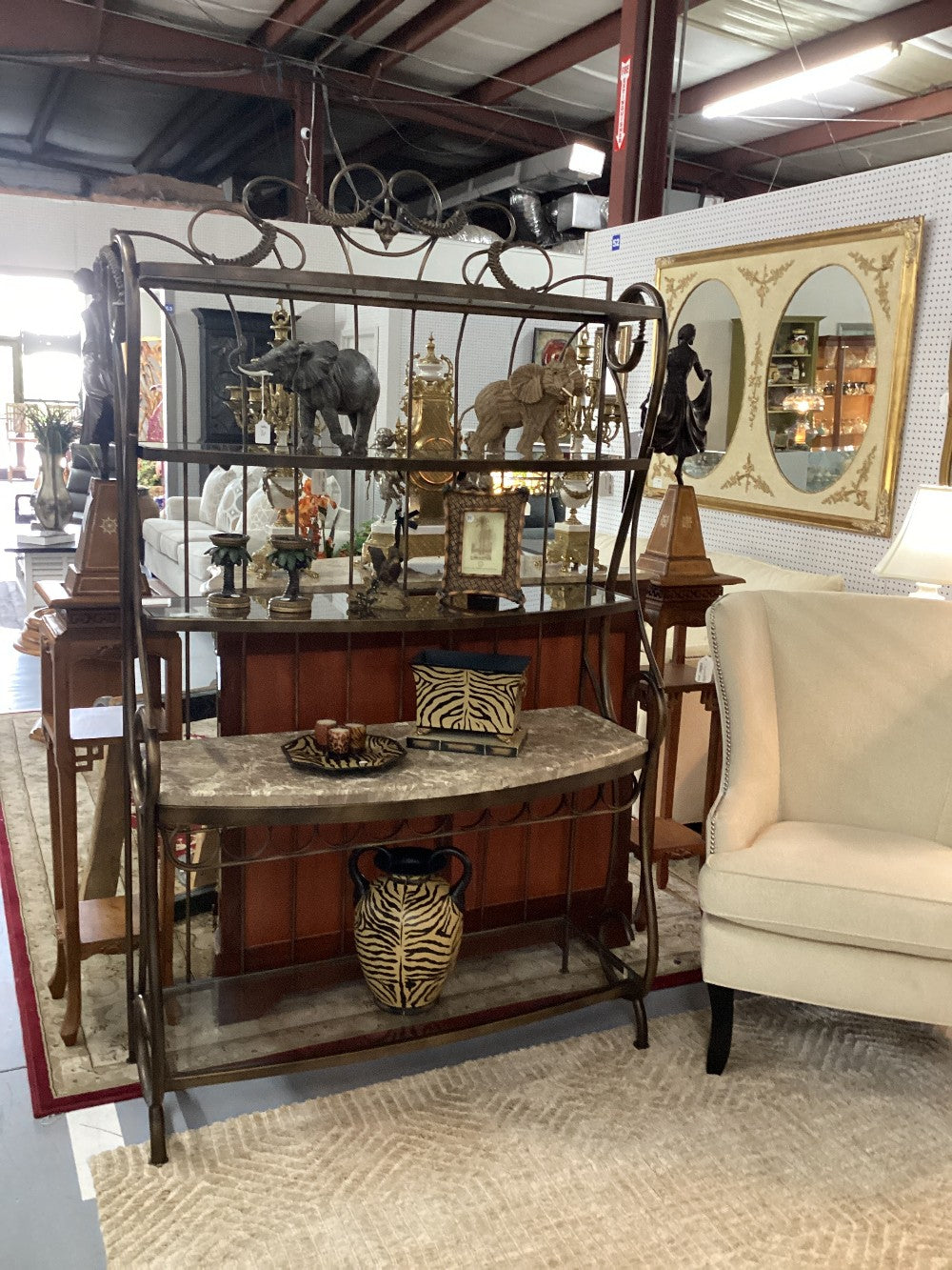 Glass top Bakers Rack – Berner's Auction, Inc.