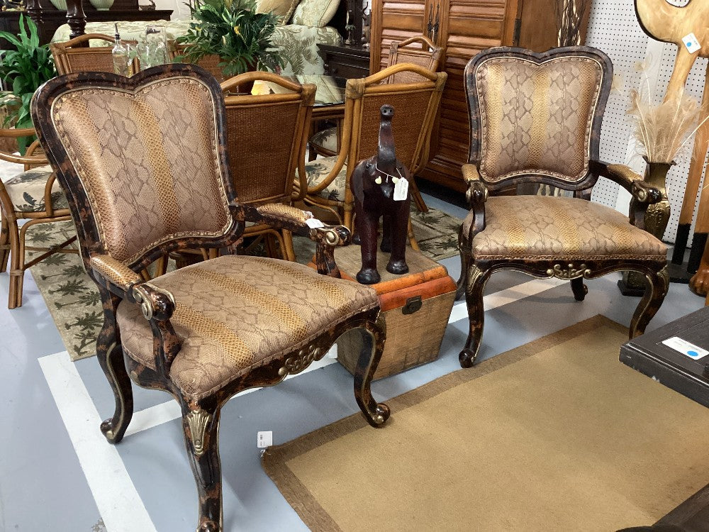 Faux snakeskin chair – Berner's Auction, Inc.
