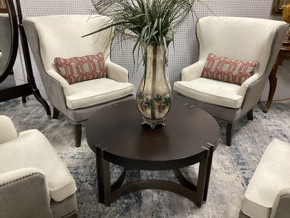Espresso wood coffee table – Berner's Auction, Inc.